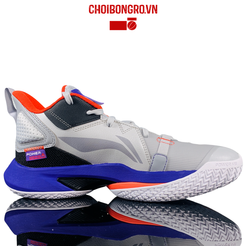 Li-Ning Power VIII chính hãng ABPR035 - 1 Ghi - Giày bóng rổ ...