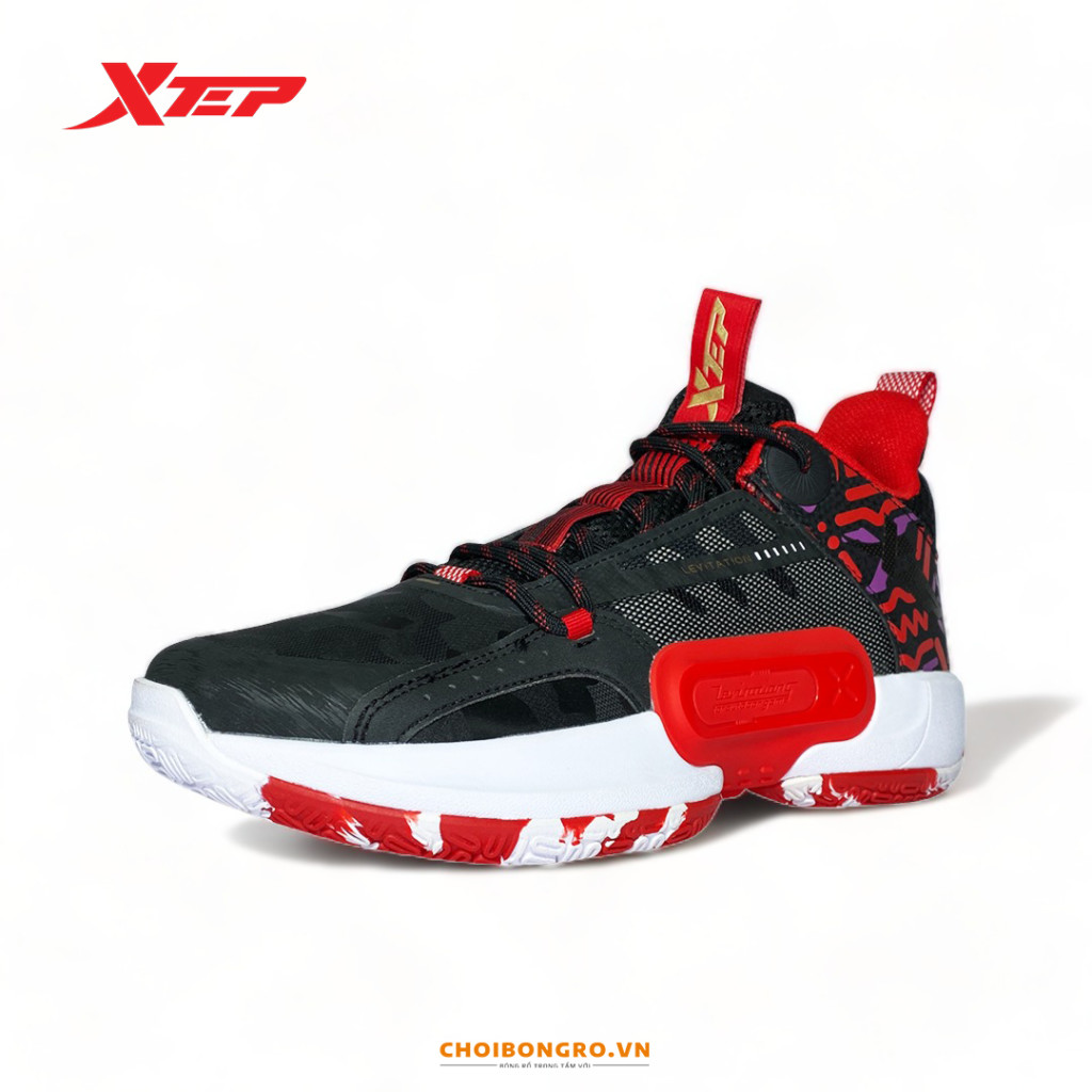Xtep Levitation chính hãng 978119120006 - Đen đỏ - Giày bóng rổ ...