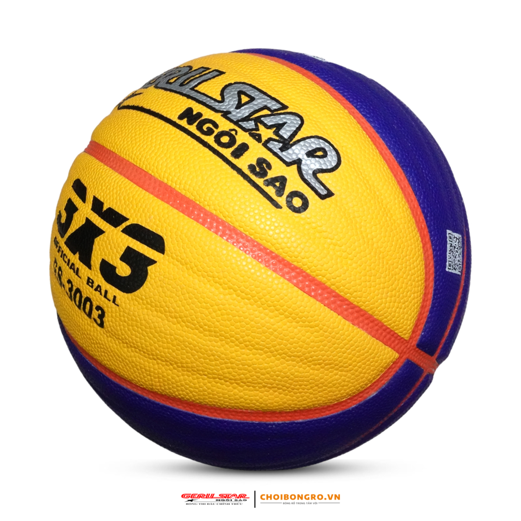 Quả bóng rổ Geru Star 3x3 GS3003 - Da PU - Giày bóng rổ - Choibongro.vn